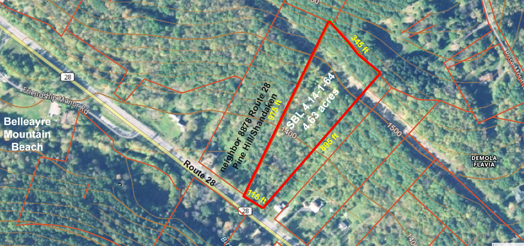 Aerial View Map Of